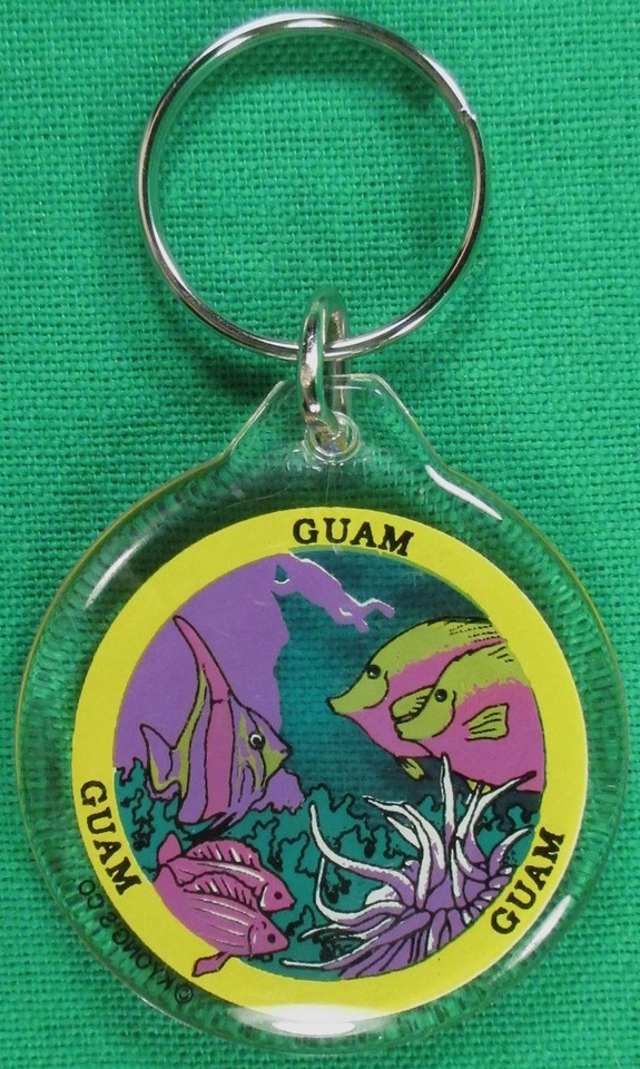 Keychains Bahamas Hibiscus Shirt Guam K-Island Girl & Sea Life Hong ...