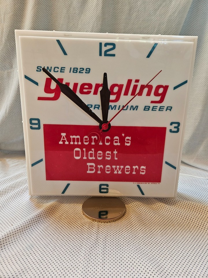 Amazing - Early 1950s YUENGLING Premium Beer Lighted Advertising Clock ...
