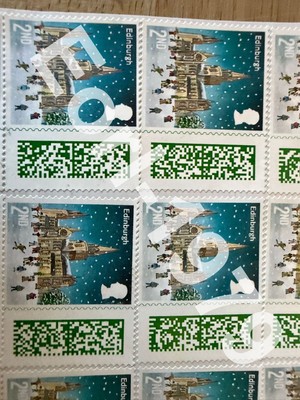 100 x 2nd Second Class Stamps Unfranked Barcoded Genuine With Original ...