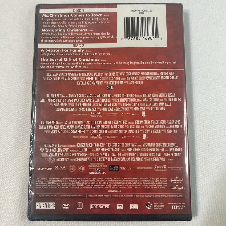 Hallmark Channel 4-Movie Collection: Ms. Christmas [New DVD ...