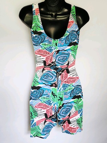 Vintage Gilda Marx California Body 80s Unitard Women Medium Abstract ...