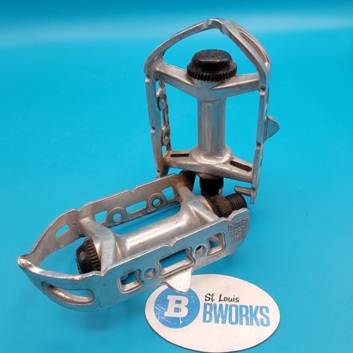 Vintage MKS AR-2 Bicycle Pedals Silver 9/16" Road Quill Pedal Set j20 ...