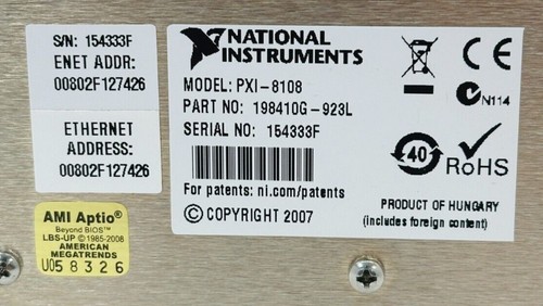 National Instruments PXI-8108 Embedded Controller - FREE SHIPPING | eBay