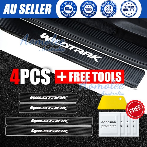 4X For Ford Ranger Wildtrak Car Door Sill Scuff Anti Scratch Sticker ...
