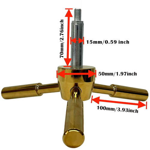 3 Spoke Safe Handle Gold Finish Replacement Safe Box Gun Safe Handle | eBay