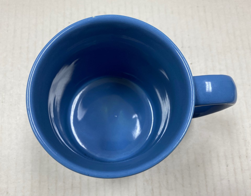 Blue Coffee Mug Solid Color Cup | eBay