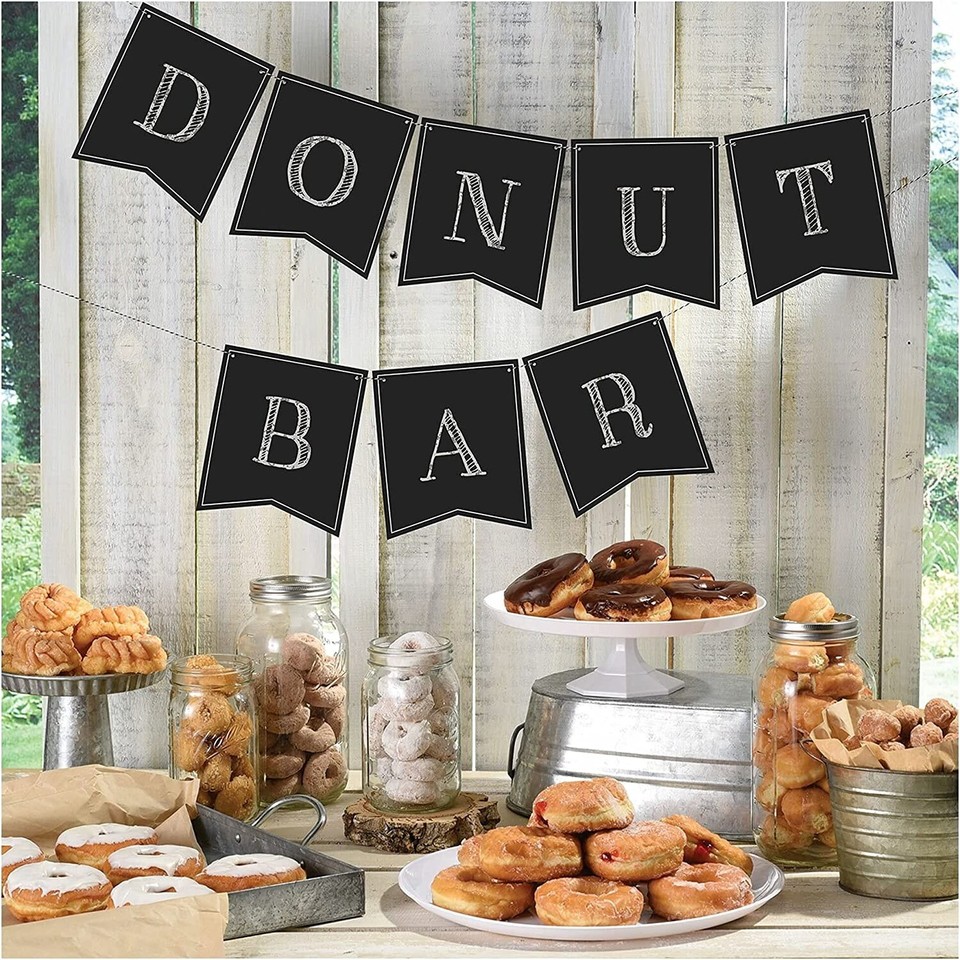Amscan Party Supplies Customizable Chalkboard Paper Pennant Banner ...
