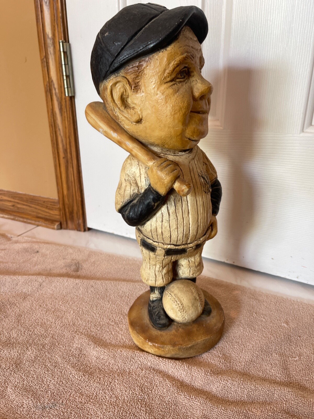RARE VTG BABE RUTH CHALK STATUE 15" | eBay