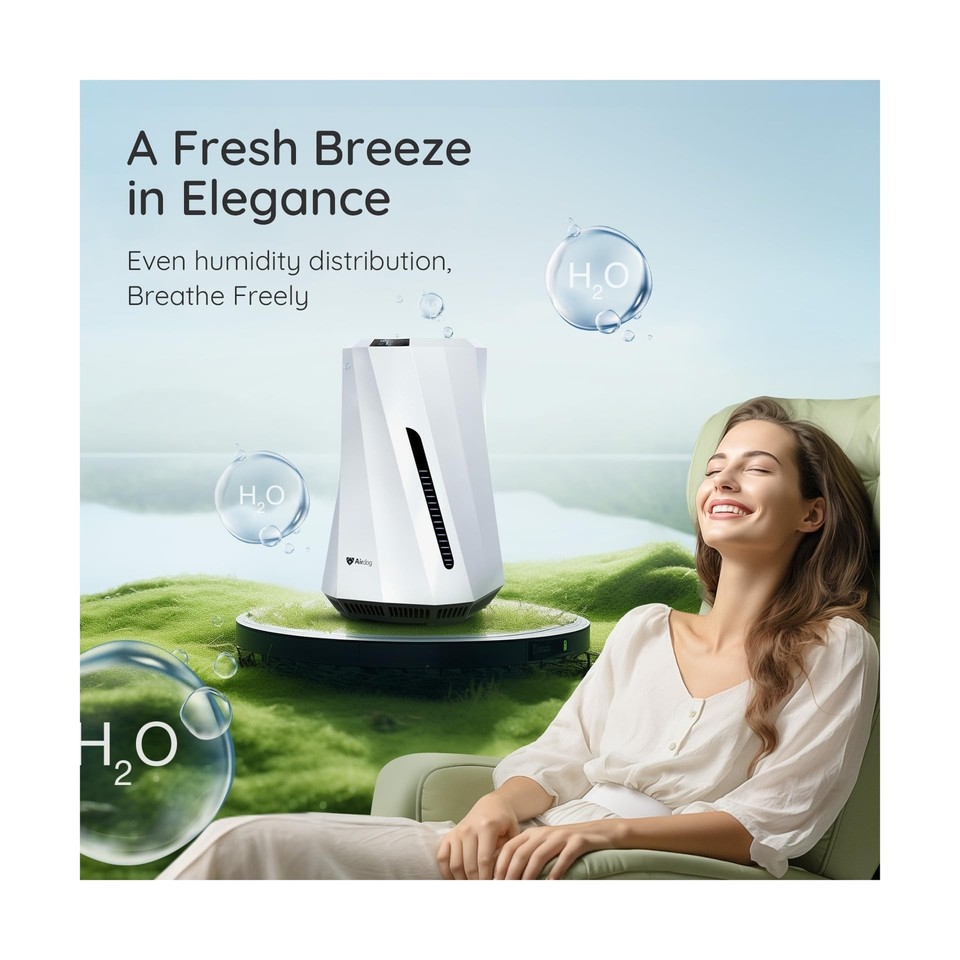 Airdog H5 Evaporative Humidifier - Mist-Free Humidifier with Cold ...