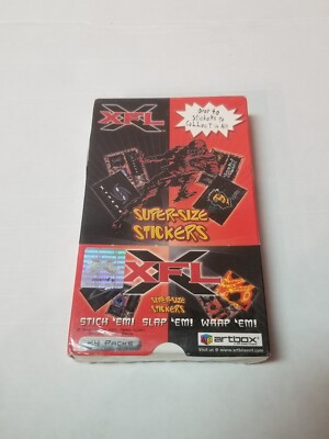 xfl supersize stickers brand new 24 packs | eBay