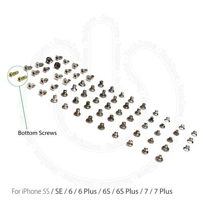 Complete All Screw Set for iPhone 5S SE 6 6s 7 Plus with Pentalobe ...