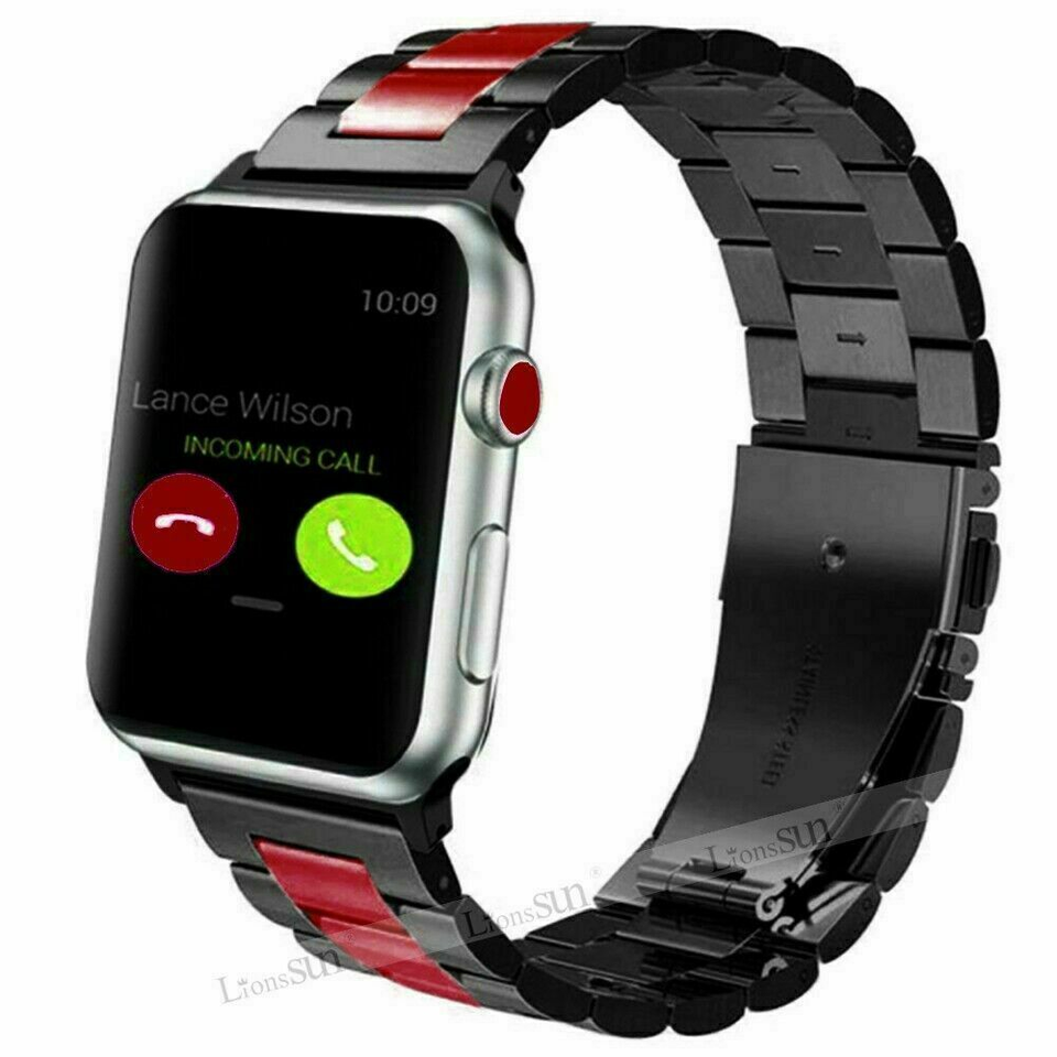 Stainless Steel Metal iWatch Band Strap For Apple Watch Series 9 8 7 6 ...
