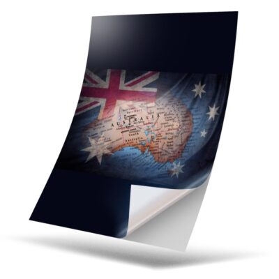 1 x Vinyl Sticker A4 - Australian Flag Map Australia #21170 | eBay UK