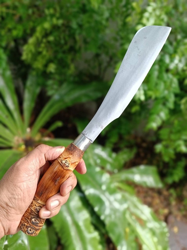 handmade Parang Machete Hunting Rambo knife 8.7” forged blade, Bamboo ...
