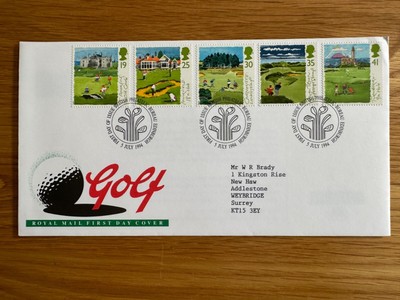 1994 Royal Mail Stamps Golf First Day Cover - Posted In Stiff Envelope ...