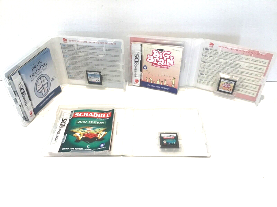 Dr Kawashima's Brain Training, Big Brain Academy , Scrabble Nintendo DS ...
