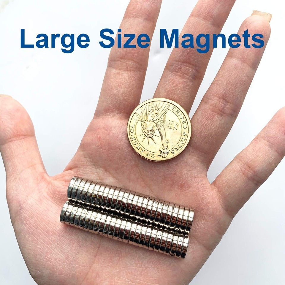 Magnets - 50 Refrigerator Magnets Thin Round Magnets for Crafts ...