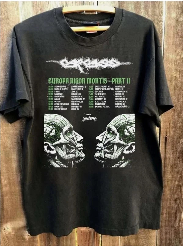 SALE 30% - Carcass Europa Rigor Mortis Part 2 Tour Dates 2025 Poster ...