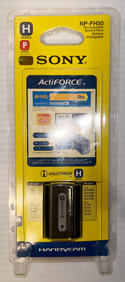 Sony NP-FH50 H Series P Series Rechargeable Handycam Battery NOS OEM ...