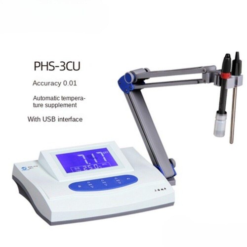 Flat Digital Desktop Acidimeter PH PHS-25-3C Laboratory Water Quality ...