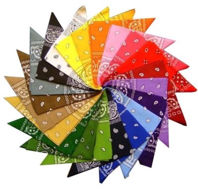Pack of 12 COTTON PAISLEY BANDANA BANDANNA HEADBAND HEAD WEAR BAND ...