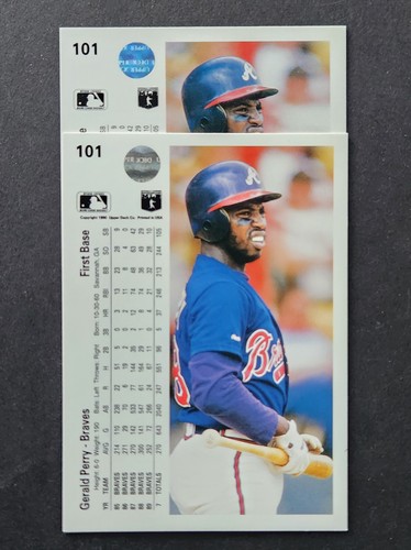 1990 Upper Deck Baseball NO COPYRIGHT LINE ERROR Card * You PICK CHOOSE ...