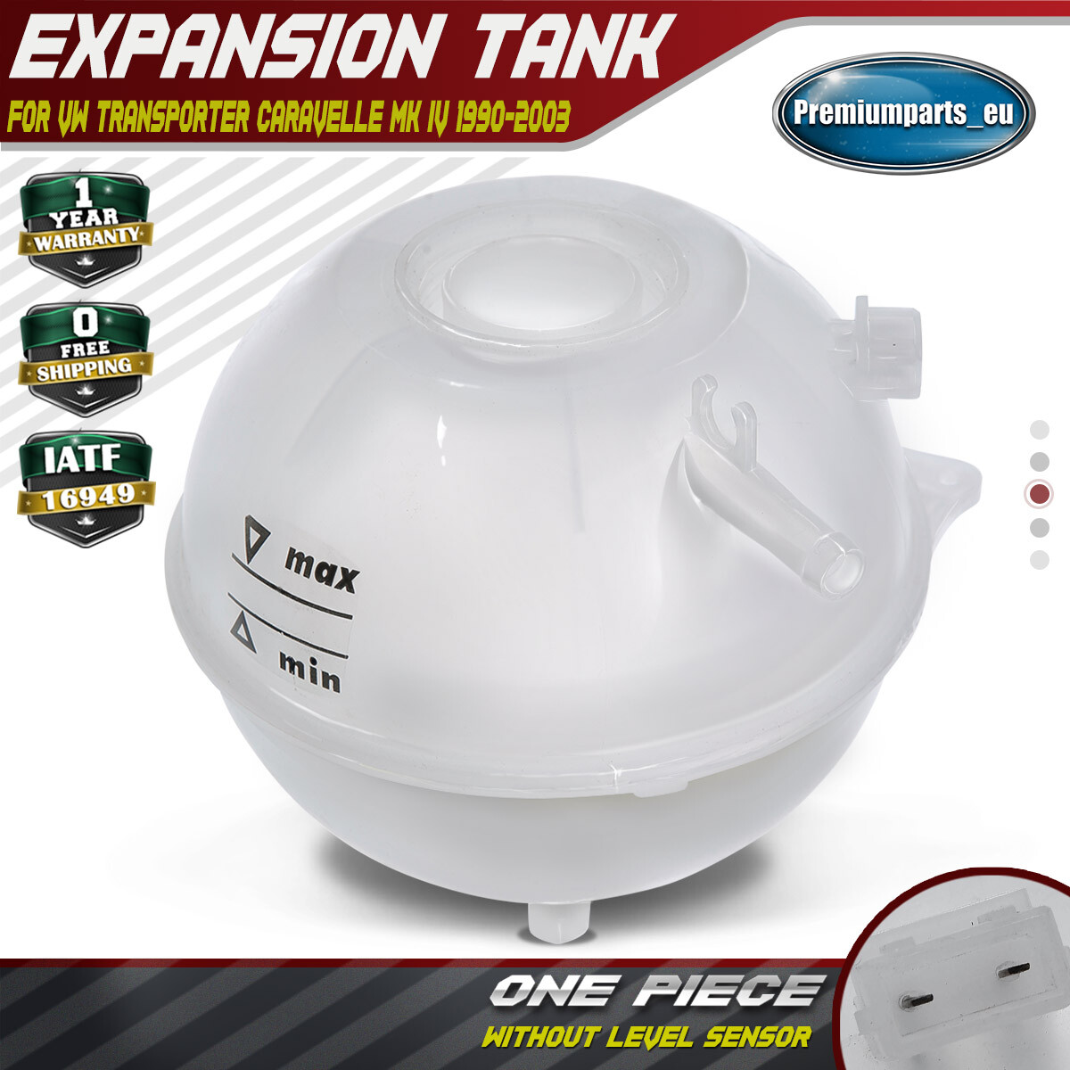New Radiator Coolant Expansion Tank for VW Transporter T4 1990-2003 ...