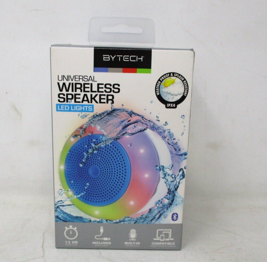 Biconic Universal Wireless Speaker With LED Lights | eBay