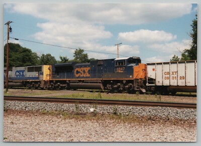 Railroad Photo - CSX #4847 Diesel Locomotive 1990s Freight Train | eBay