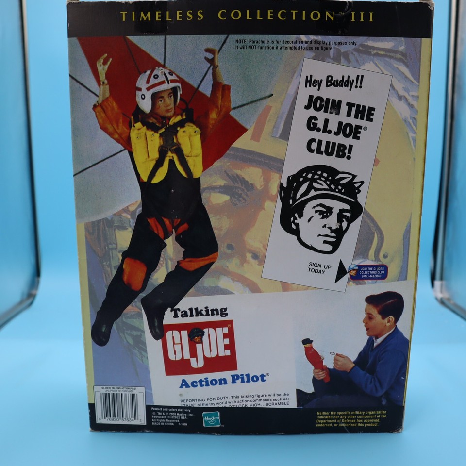 GI Joe Timeless Collection III Talking Action Pilot Brand New Sealed ...