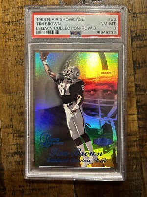 1998 Flair #53 Tim Brown Row 3 Legacy Collection 79 /100 PSA 8 | eBay