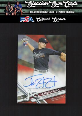 2017 Topps Chrome RA-JHU Jason Hursh Rookie Autographs Orange Refractor ...