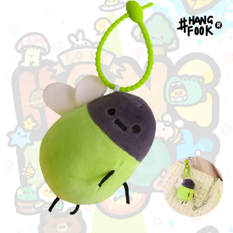 Cute Cartoon Firefly Keychain Doll Creative Glowing Plush Toy For Girls ...