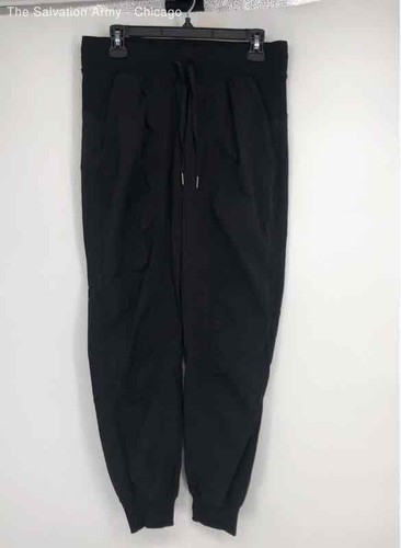 Lululemon Womens Black Drawstring Tapered Leg Activewear Jogger Pants ...