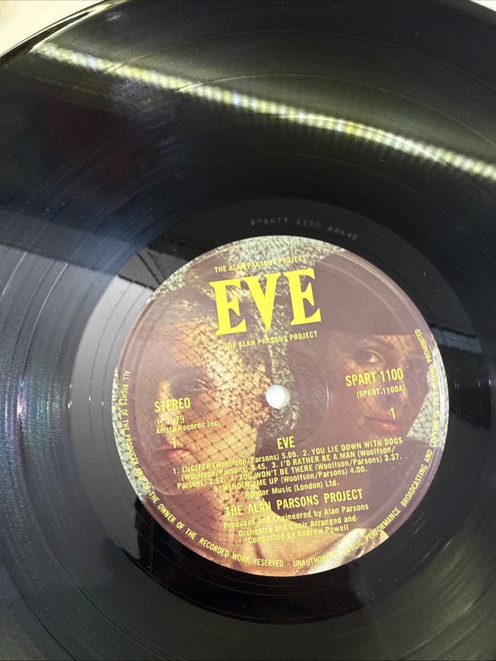 The Alan Parsons Project EVE LP 1979 ARISTA UK | eBay.de