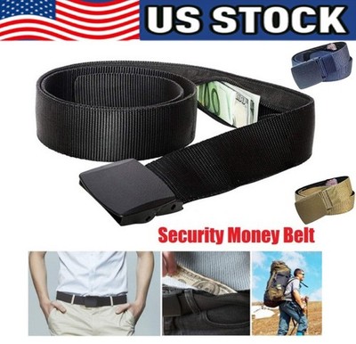 Travel Security Money Belt with Hidden Pocket Anti-Theft Hidden Waist ...