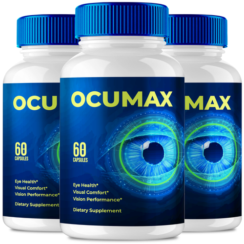 (3 Pack) Ocumax Eye Capsules, Premium Ocu Max Advanced Eye Health ...