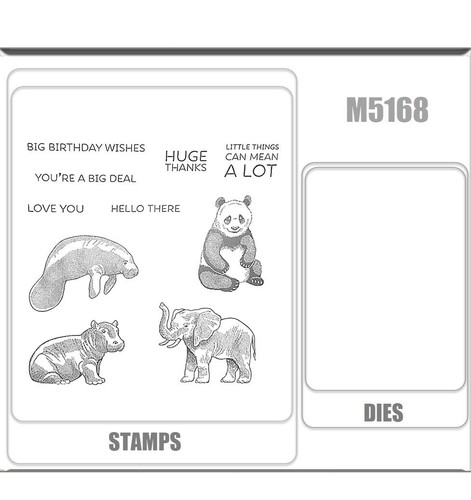 BIG LITTLE THINGS Stamp and Metal Cutting Dies for DIY Handmade Cards ...