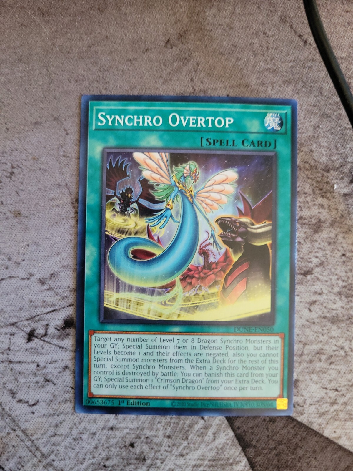 Yugioh! Synchro Overtop - DUNE-EN050 - Common - 1st Edition Near Mint ...