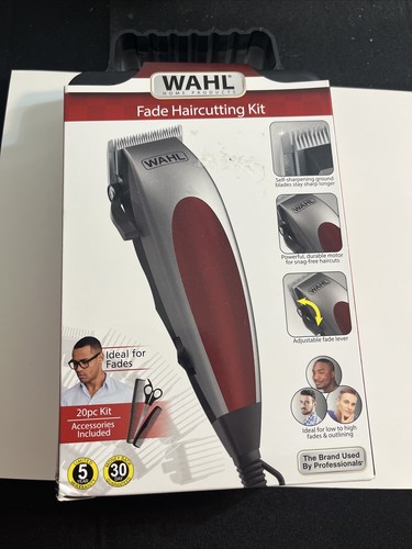 Wahl Hair Clippers 20 Piece Home Cut Complete Hair Cutting Kit Perfect ...