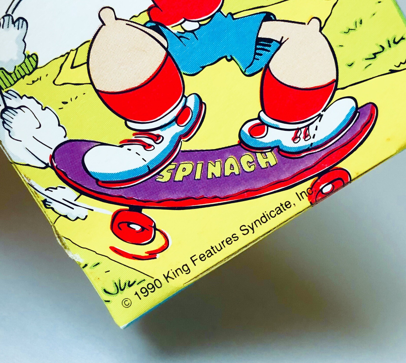 Vintage 1990 World’s POPEYE Candy Cigarettes Box SKATE 2.5” container ...