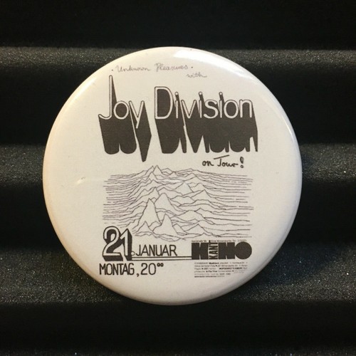 JOY DIVISION Concert Poster Pin Button Badge 2.25" Post-Punk Flyer ...