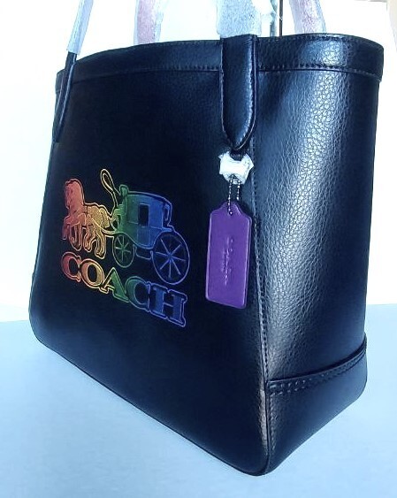 Coach+Ombre+Embossed+Horse+and+Carriage+Leather+Tote+%28Black%29 ...