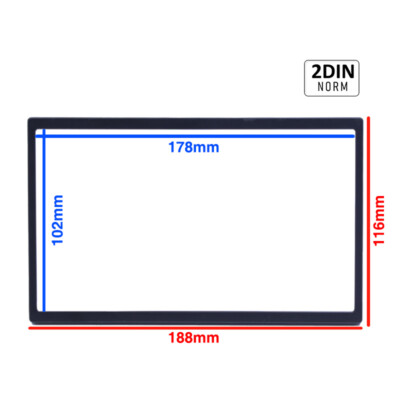 Universal Car Stereo Radio Panel 2Din Frame Plate for 7" Large Screen ...