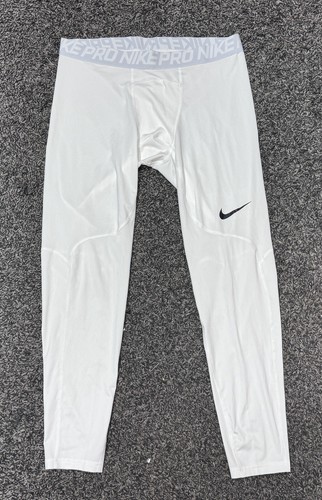 Nike Pro Dri-Fit Compression Pants Men's White Used XXL | eBay