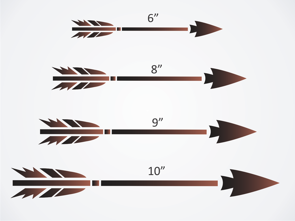 Rustic Arrow Stencil A Tribal Arrows Stenciled Boys Bedroom