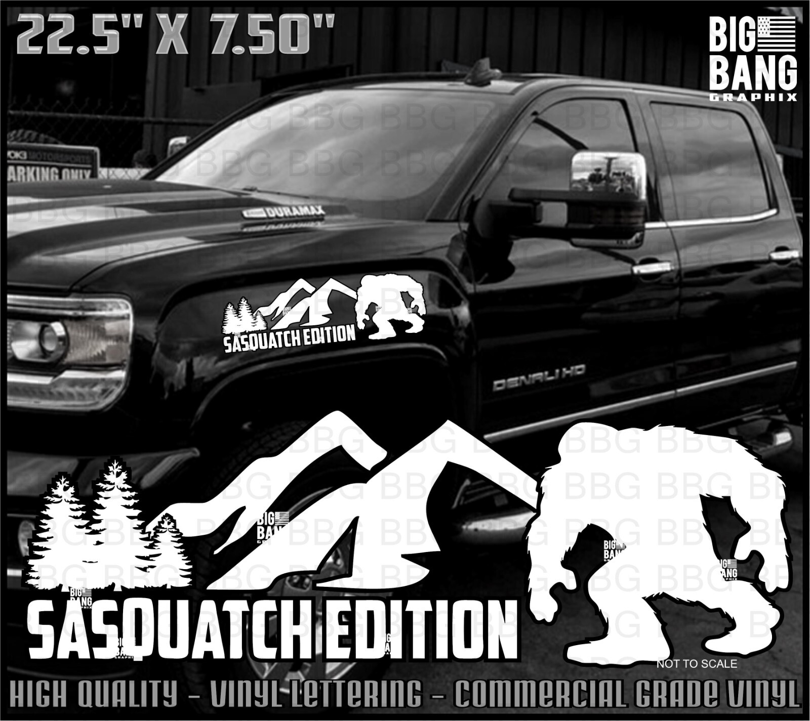 Sasquatch Edition Vinyl Decal Sticker Bigfoot Big Foot RV SUV Car Truck ...