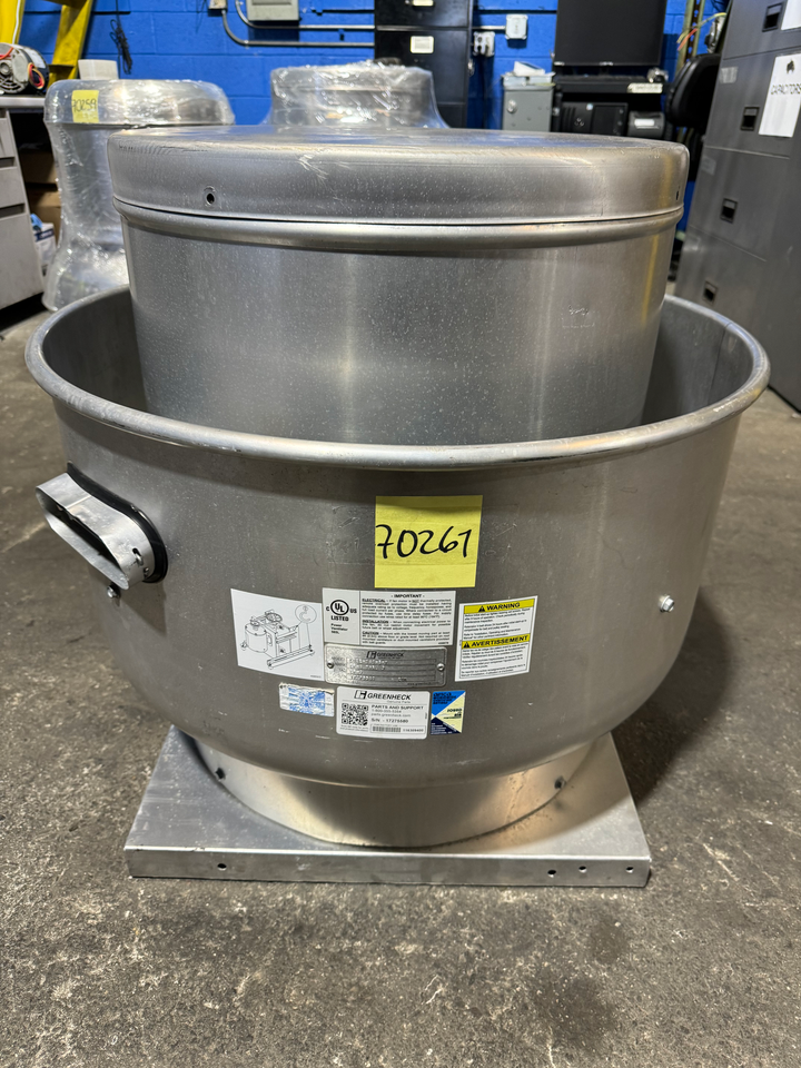 Greenheck Centrifugal Upblast Exhaust Fan Cube-161-S-X New/ Open Box | eBay