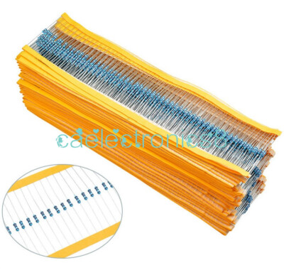 1/4w Resistance 1% Metal Film Resistor Bag Each 20pcs 30 kinds Total ...