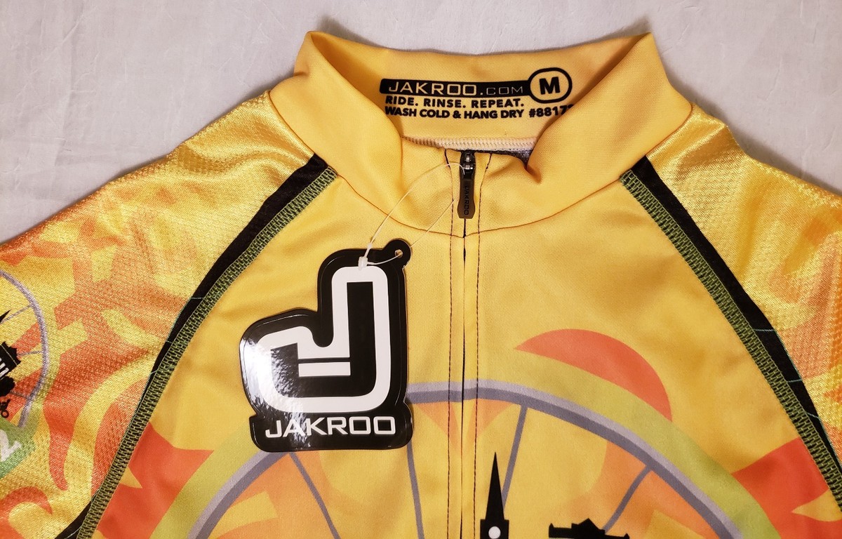 Jakroo Logo Vintage Bike Cycling Jersey Men By Jakroo Retro Racing